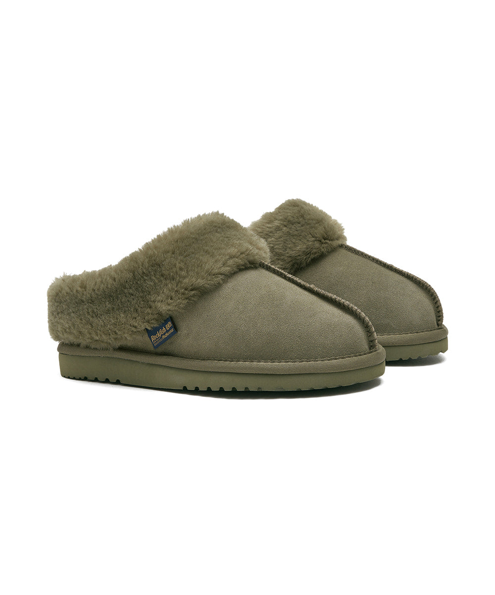 ROCKFISH ORIGINAL WINTER FUR MULES - KHAKI – SeoulSeoul