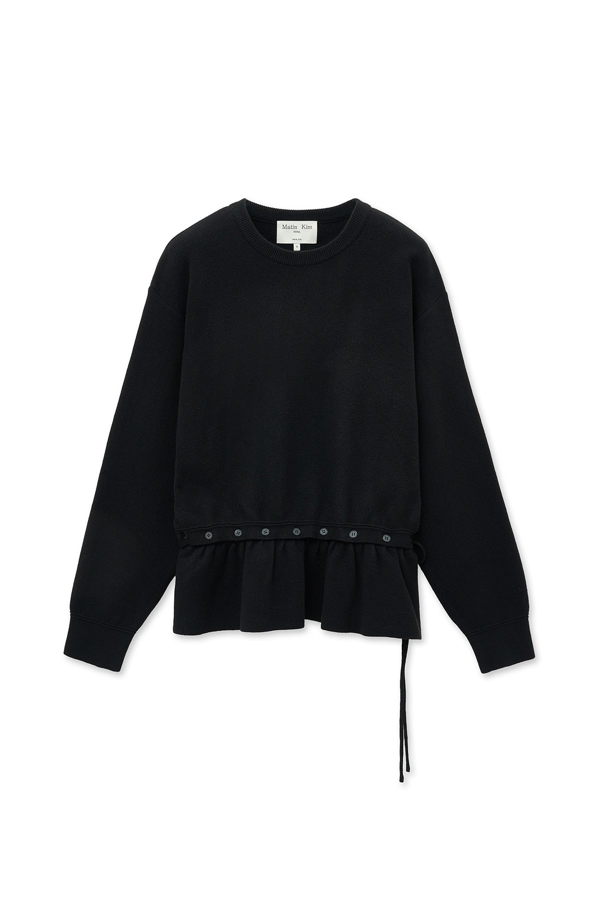 MATIN KIM DETACHABLE SKIRT KNIT PULLOVER IN BLACK – SeoulSeoul