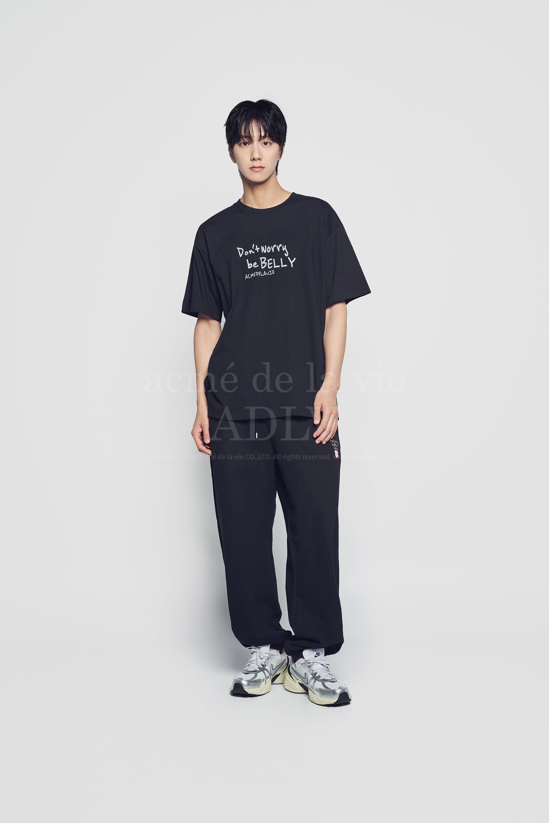 acmé de la vie BELLY GOM X ADLV RABBIT BELLY JOGER PANTS BLACK – SeoulSeoul