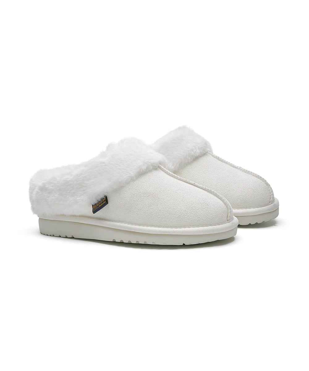 ROCKFISH ORIGINAL WINTER FUR MULES - WHITE – SeoulSeoul