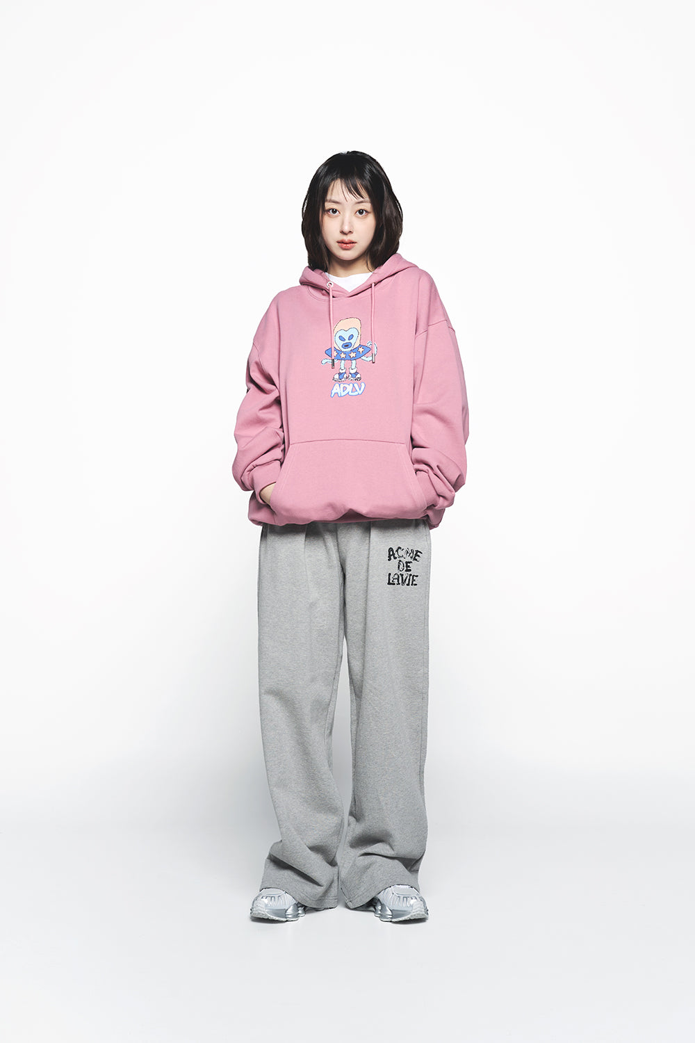 acmé de la vie ADLV ALIEN UNIVERSE HOODIE DARK PINK – SeoulSeoul