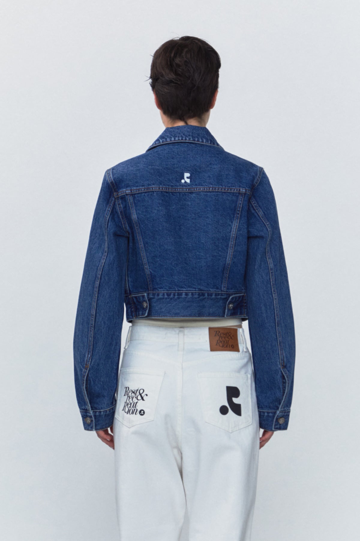 RR CROP DENIM JACKET - BLUE – SeoulSeoul