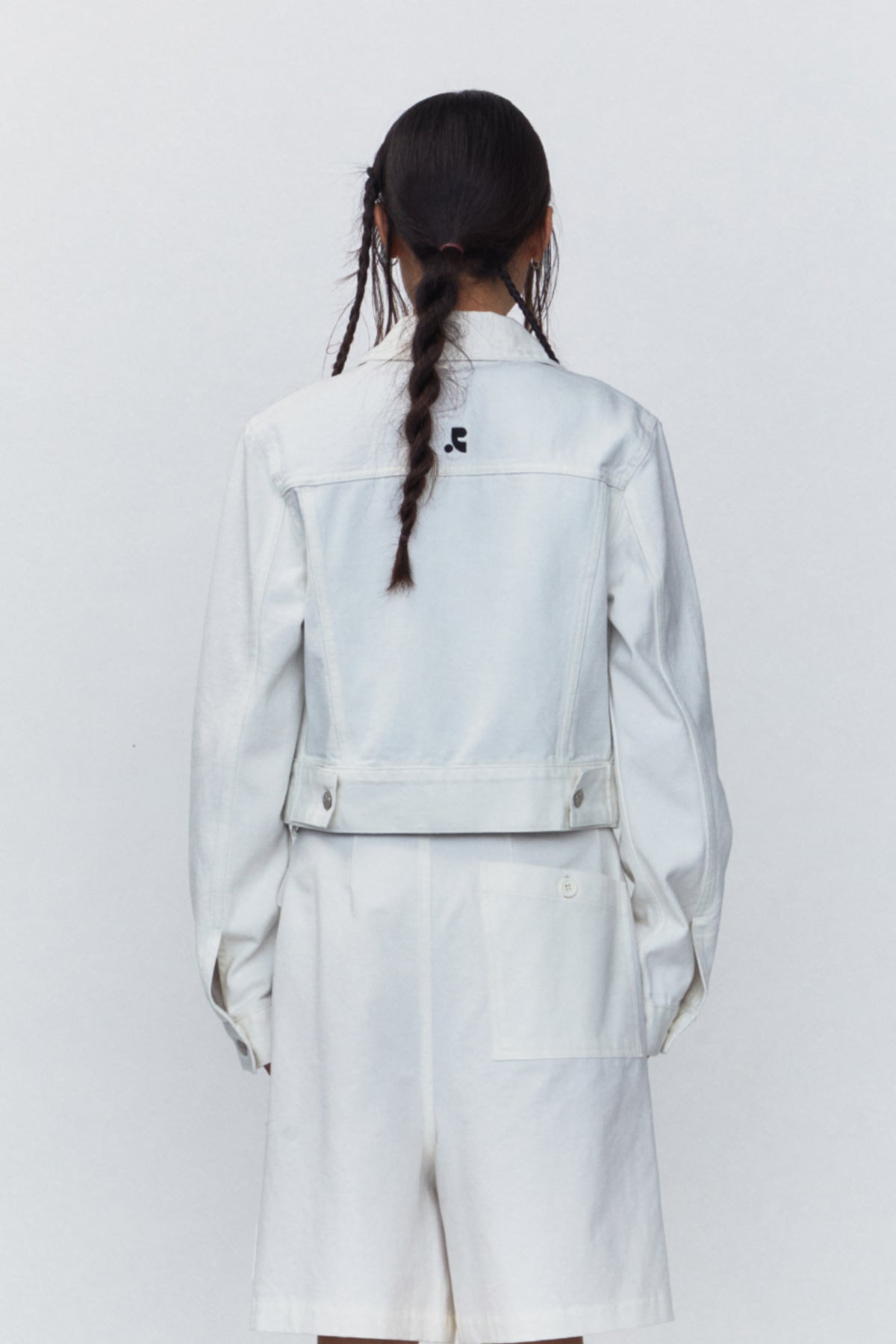 RR CROP DENIM JACKET - WHITE – SeoulSeoul
