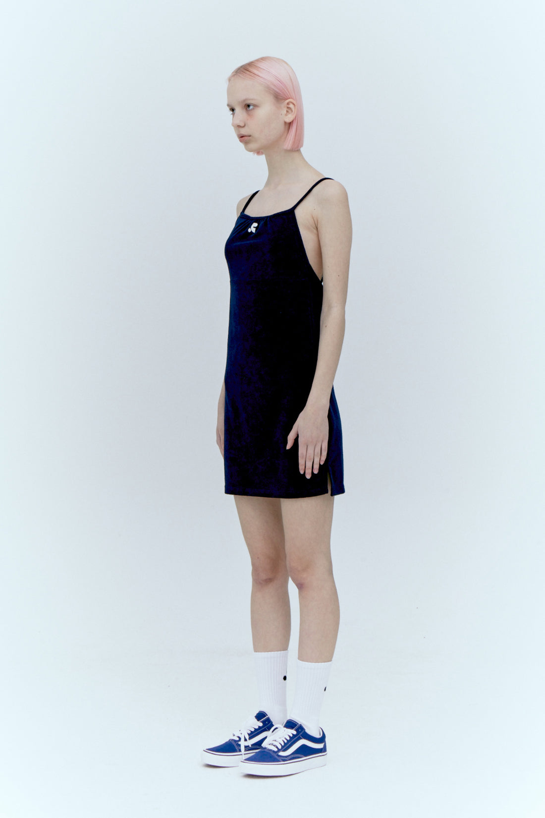 TERRY MINI DRESS - NAVY – SeoulSeoul